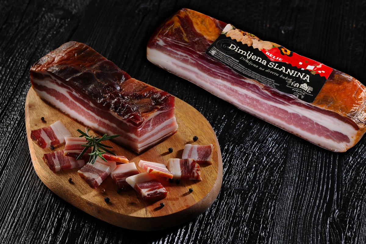 Dimljena slanina - Belje